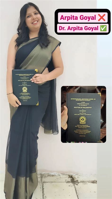 Dr Arpita Goyal On Linkedin Phdlife Achievement Grateful Newbeginnings Thankful