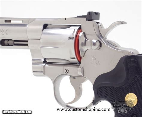 Colt Python 357 Mag 6 Inch Satin Stainless Finish Like New In Blue