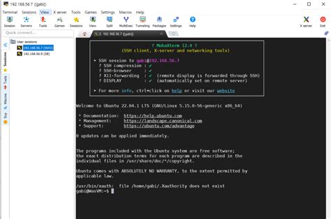 Mobaxterm에 Session 추가하기
