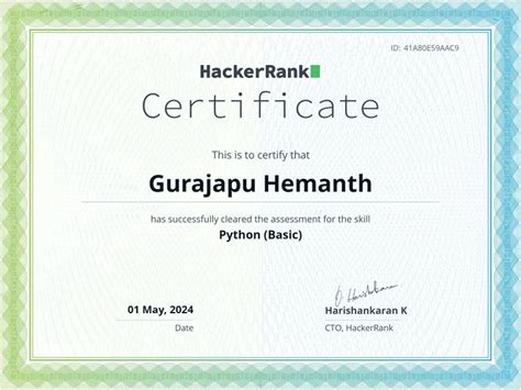 Gurajapu Hemanth On Linkedin Python Graduatedjobs
