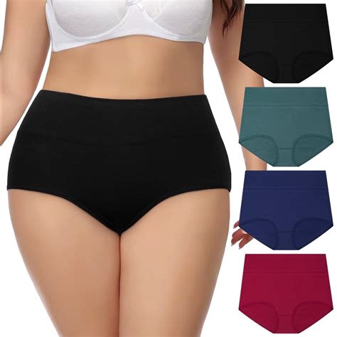 Loritta Plus Size Womens High Waisted Cotton Underwear Xl 5xl Full