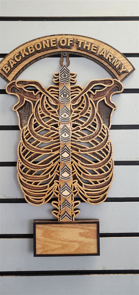 New Unique Nco Backbone Of The Army Plaque Etsy