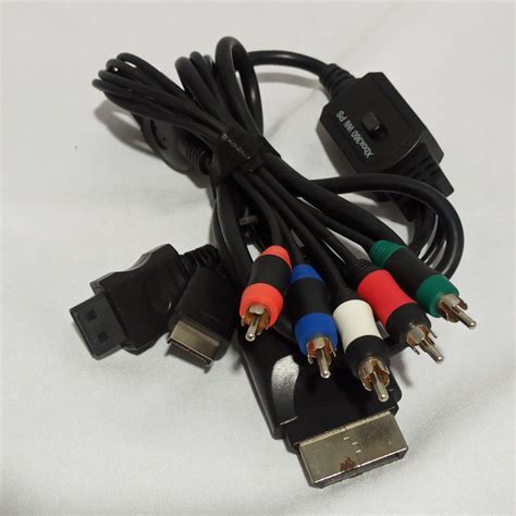 HD AV Composite Component Cable For PS PS Xbox Nintendo Wii Universal Used Tested OK