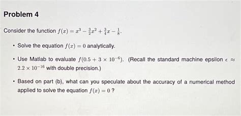 solved consider the function f x x3−23x2 43x−81 solve