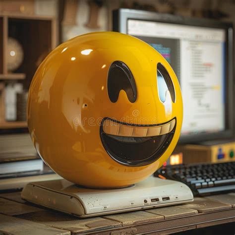 Smiley Face Coding A Program On A Computer Stock Illustration Illustration Of Project