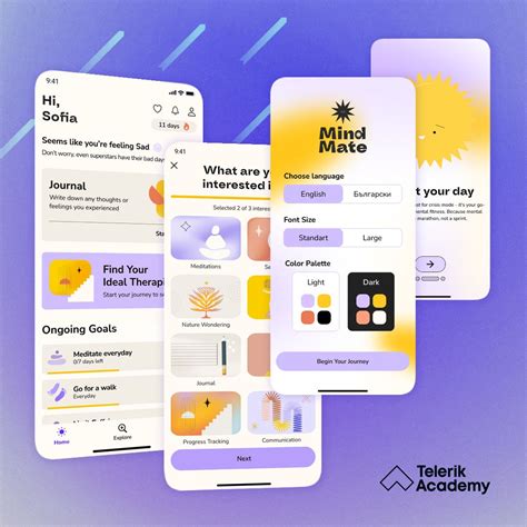 Telerik Academy On Linkedin Mindmate е проект на екип курсисти в програмата Upskill Ux Ui