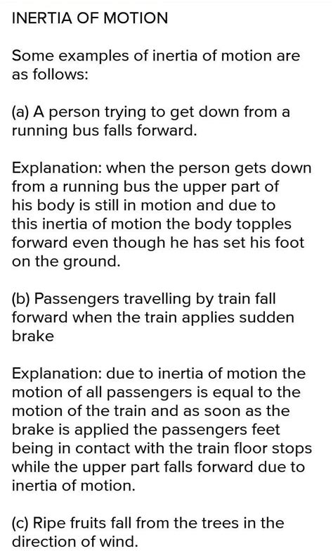Examples Of Inertia Examples Of Inertia