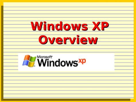 Ppt Windows Xp Overview Windows Xp Overview Architecture From 2000 Kernel Mode Hardware Hal