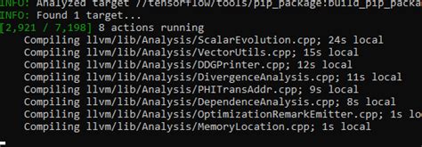tensorflow build never ends stack overflow