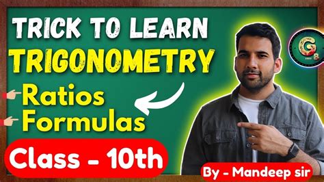 Trigonometry Class 10 Tricks Trigonometry Formulas Class 10 Ncert Cbse Trigonometry Class10