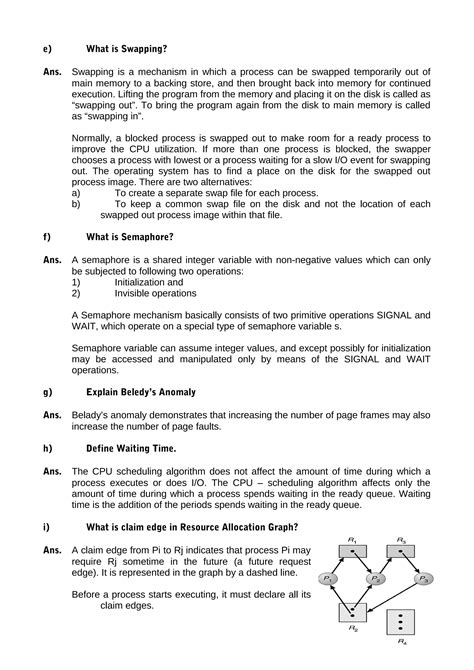 Introduction To Operating System Important Notes Pdf
