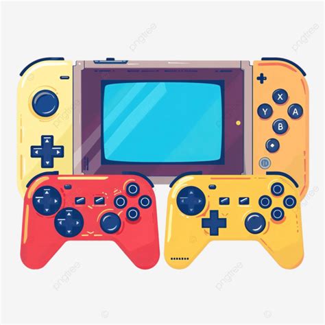 콘솔 두 플레이어 싸움 비디오 게임 플랫 컬러 만화 평면 디자인 편집 가능 Png 일러스트 및 이미지 에 대한 무료 다운로드 Pngtree