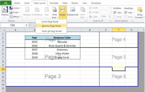11 How To Remove Page Breaks On Excel New Hutomo