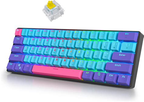 Surmen 60 Wireless Gaming Keyboard 60 Percent Rgb Backlit Hot