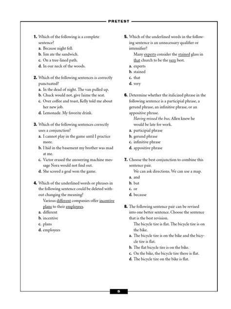 Editing Exercise Pdf Linguistics