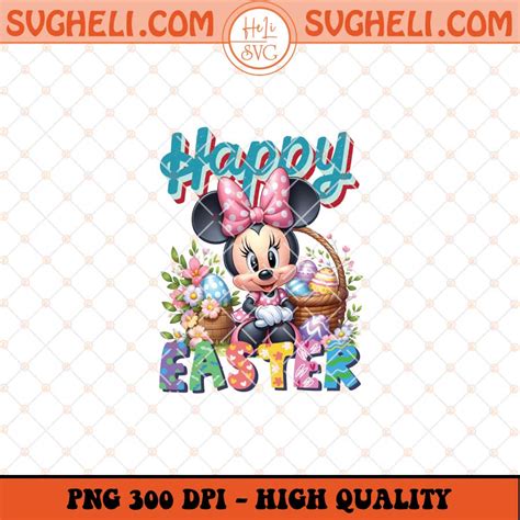 Happy Easter Minnie Png Minnie Easter Bunny Png