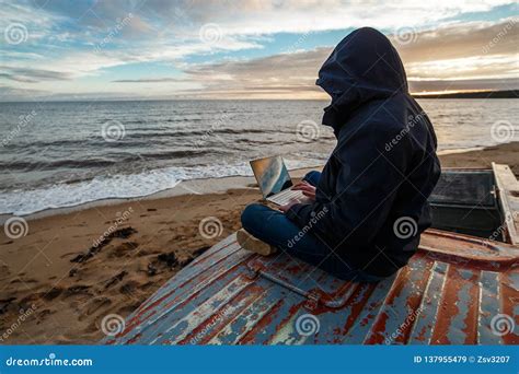 Anonymous In The Internet Single Programmer Or Hacker Working On The