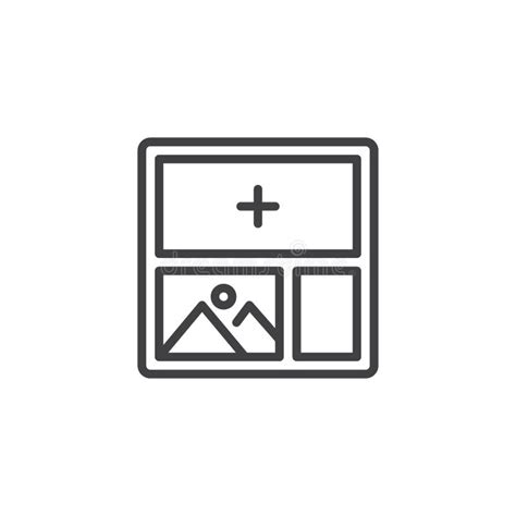 Web Design Outline Icon Stock Vector Illustration Of Simple 116893312