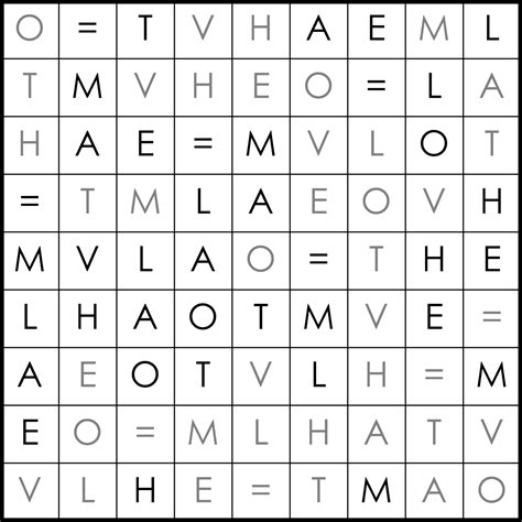 Latin Square Puzzle Collection Math Love