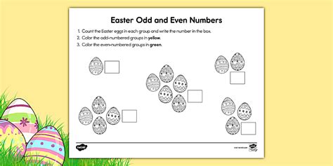 Easter Odd And Even Numbers Resources Twinkl Usa