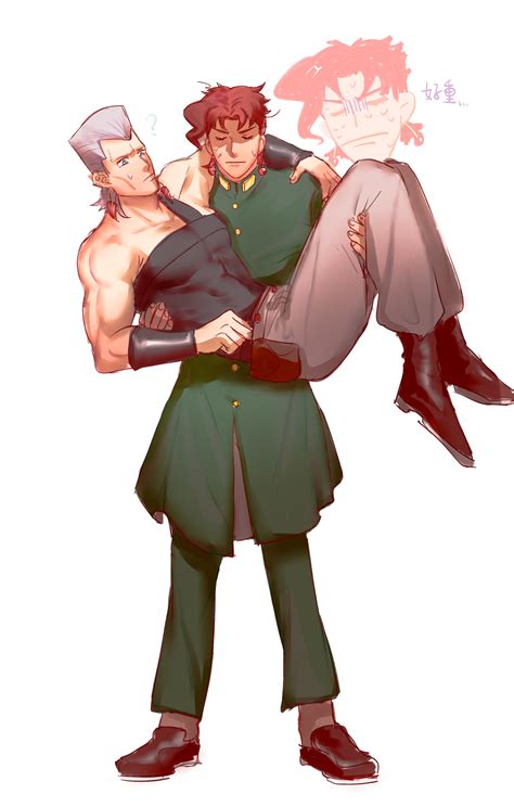 Kakyoin Noriaki And Jean Pierre Polnareff Jojo No Kimyou Na Bouken And More Drawn By