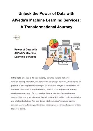 PPT Unlock The Power Of Data With AIVedas Machine Learning Services PowerPoint Presentation