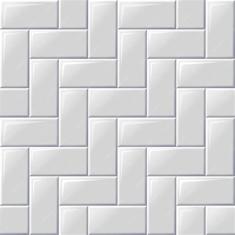 흰색 타일 원활한 수평 패턴 지하철 또는 수영장의 흰색 벽돌 벽 또는 지하철 바닥 프리미엄 벡터