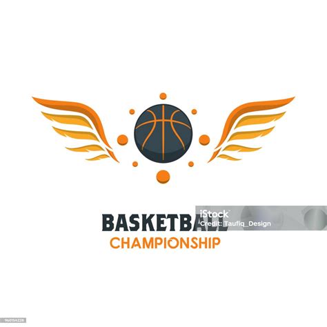농구 볼의 실루엣입니다 농구 로고 템플릿 사용 하 여 날개 및 분야 0명에 대한 스톡 벡터 아트 및 기타 이미지 0명 Championship 경기 스포츠 Istock