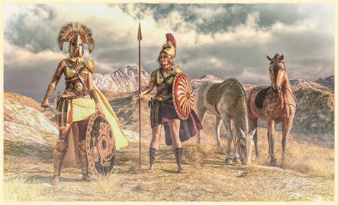 Amazons Portrait Of A War Queen And Her Adjutant By Mich40ish