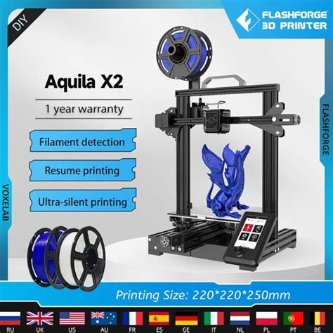 Voxelab Aquila X2 3d Printer Kit High Precision Smart Filament Sensor