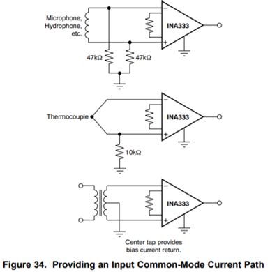 INA Why Output Is Not A Fixed Value When Input Is Floating Amplifiers Forum Amplifiers