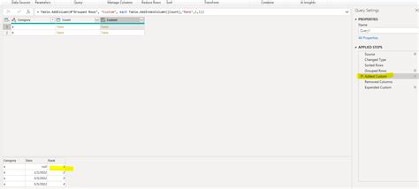 Power Query Rank Strange Behaviour Microsoft Fabric Community