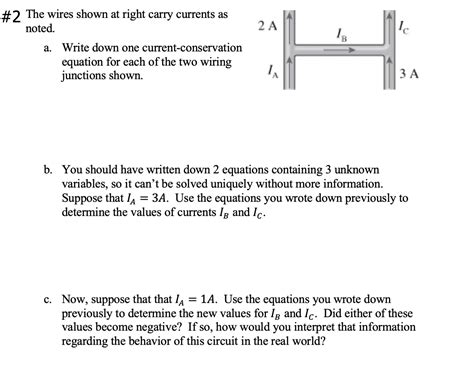 Solved Noted A Write Down One Current Conservation
