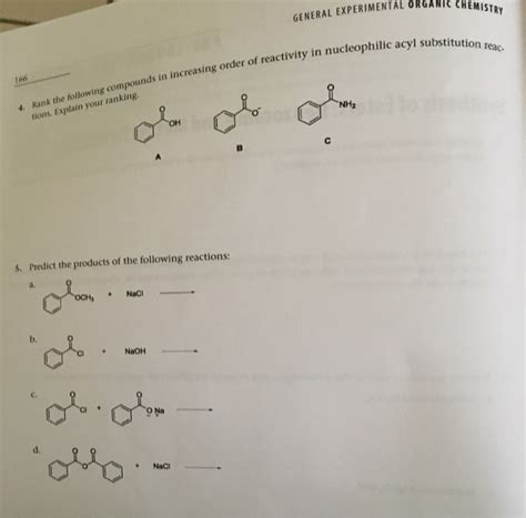Solved Rank The Following Compounds In Increasing Order Of