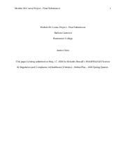 BCameron Module 06 Course Project Final Submission 051720 Docx