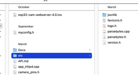 src parsebytes h no such file or directory · issue 276 · easytarget esp32 cam webserver · github