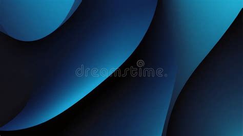 Abstract Blue Wave Pattern Fluid Layers And Dark Background Create A Modern And Dynamic Visual