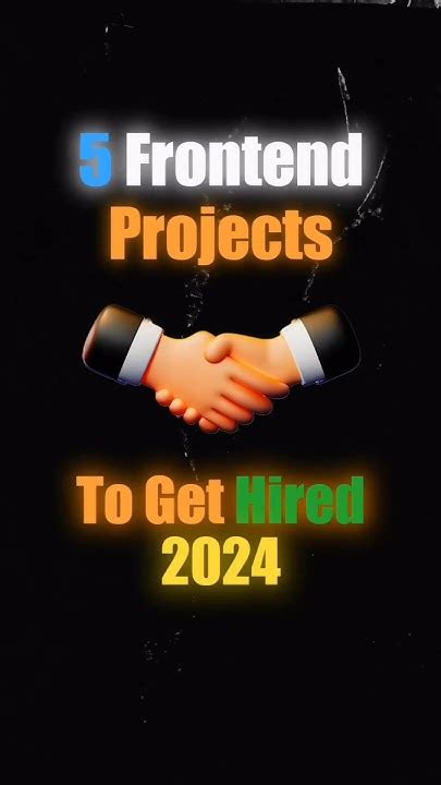 5 Fronted Project 🤩frontendcoding Frontendprojects Codingprojects