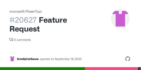 Feature Request · Issue 20627 · Microsoftpowertoys · Github