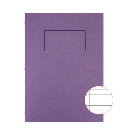 Silvine A4 Purple Exercise Book Notebooks Pack Of 10 Sv43512