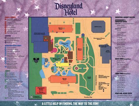 Disneyland Hotel Map