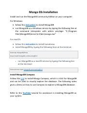 How To Install And Run MongoDB Community Edition On Your Computer Course Hero