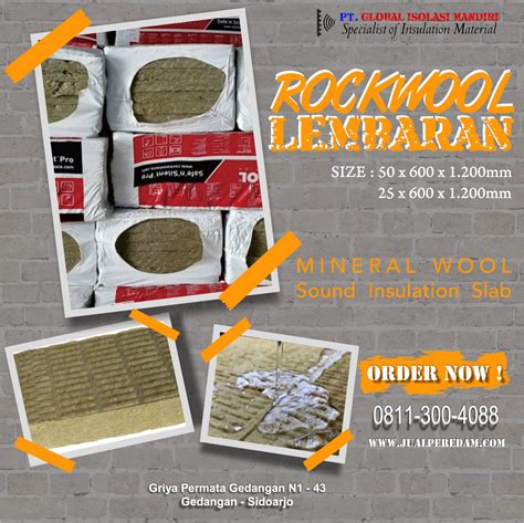 Rockwool Lembaran Density 100 Kg