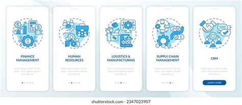 Digital Twin Usage Blue Onboarding Mobile Stock Vector Royalty Free 2094754534 Shutterstock