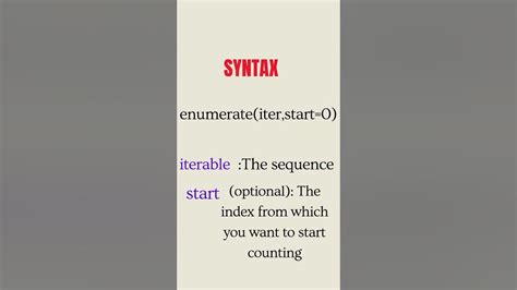 Day 5 E Enumerate Learnpythoncoding Pythonprogramming