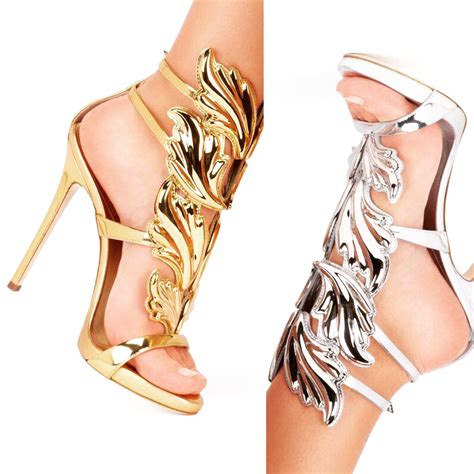 Classy Leaf Peep Toe High Heel Sandal High Heels Classy Heels Classy