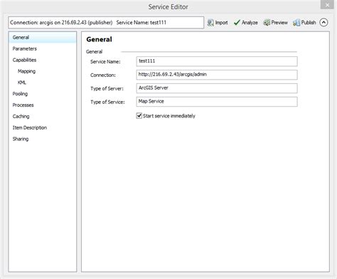 Configuring A Map Service Gis 260