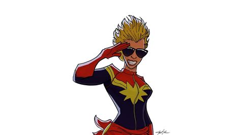 Captain Marvel Anime Short Hair Wallpapers Wallpaper Cave