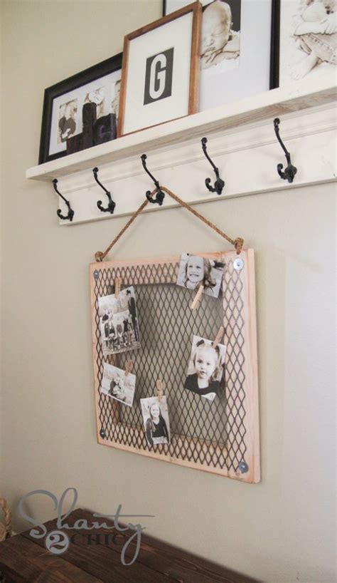 DIY Frame Shelves Shanty Chic