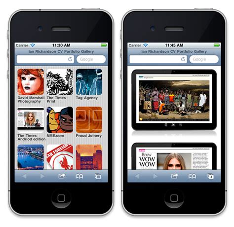 Ian Richardson Curriculum Vitae 2016 Portfolio Html5 Css3 Cv Mobile App